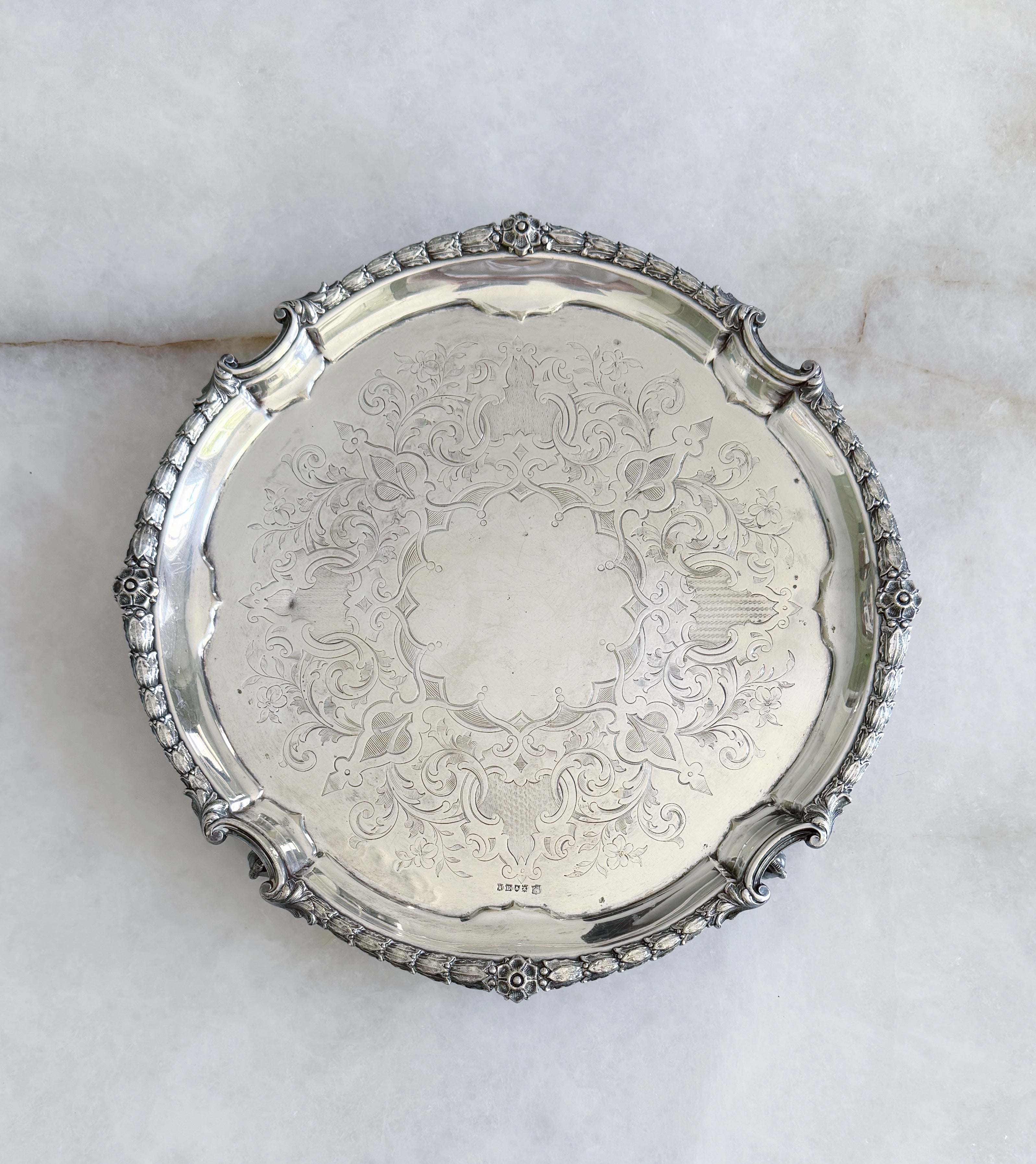 Vintage Footed Silver Decorative Tray | House of Modern Vintage | NOLA ...